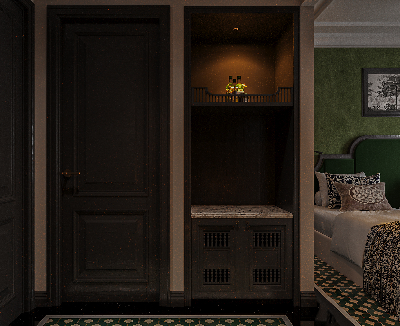a design blend of indochine and modern styles uncluttered spaces with a ...