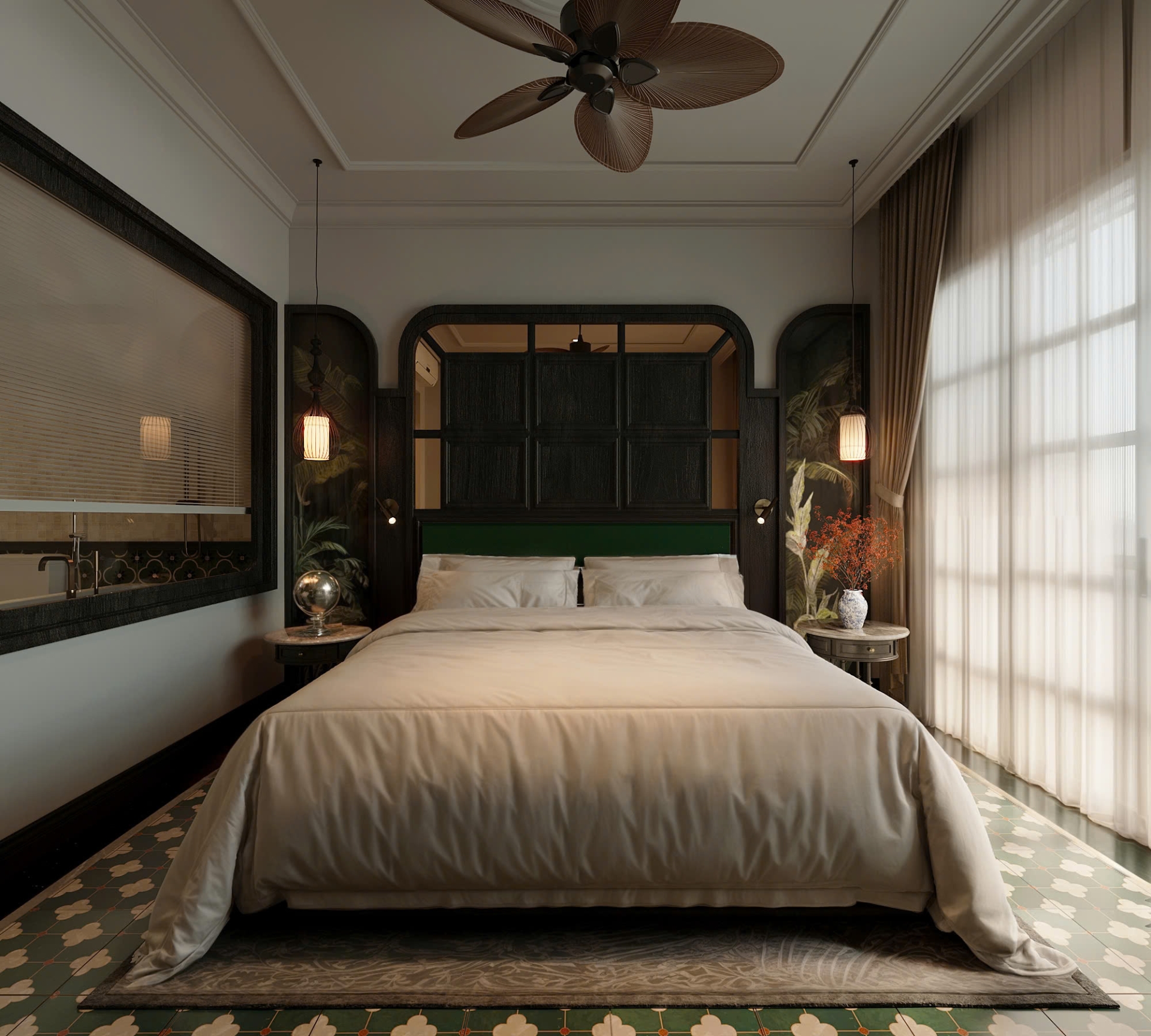 a design blend of asian and modern styles uncluttered spaces with a ...